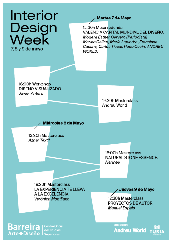 programa interior design week Barreira - CDICV